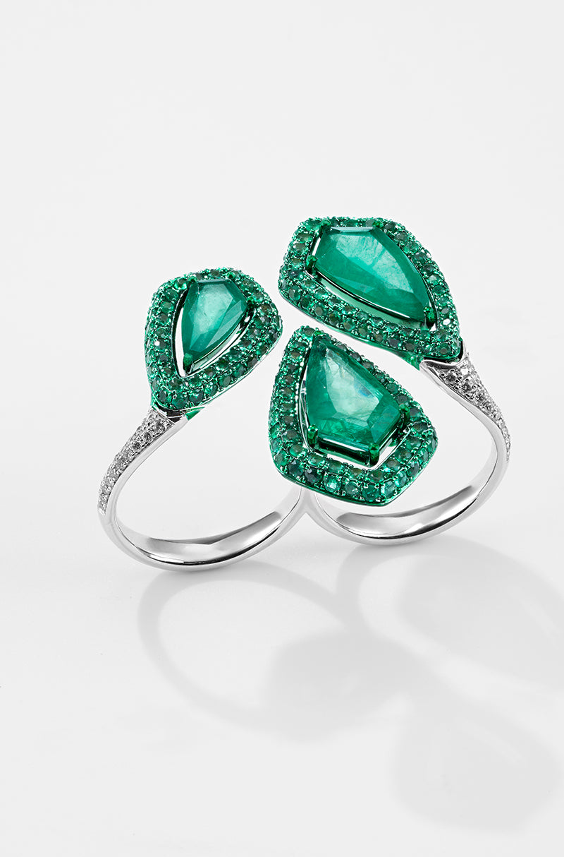 Armour Cut Dual Ring – Manish Malhotra